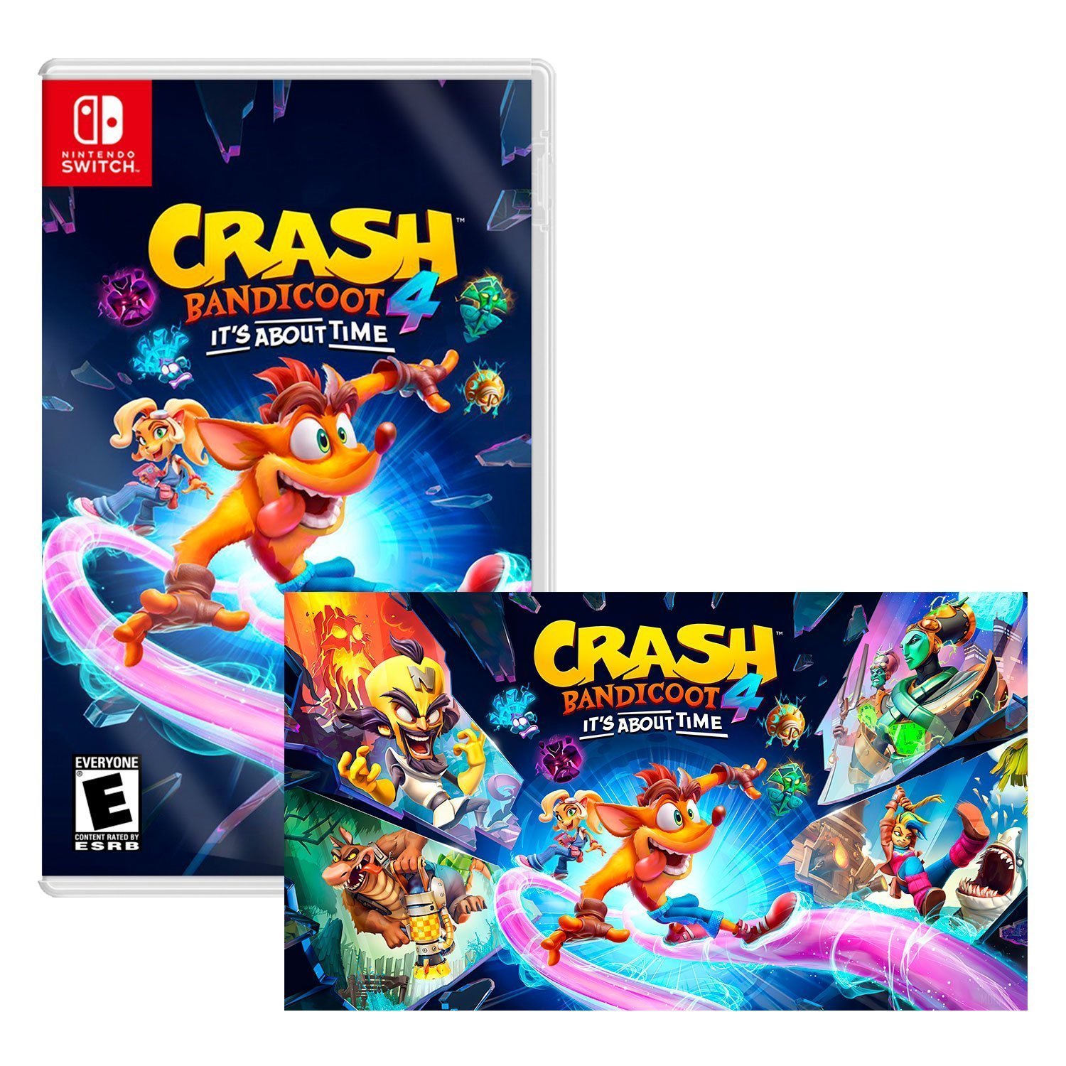 Crash Bandicoot 4 Its About Time Poster Nintendo Switch Game Center Sac